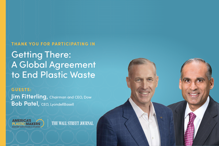 Plastic Makers Call for Global Agreement to Eliminate Plastic Waste